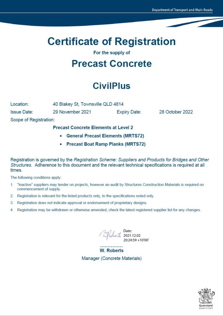 Awards and Certifications - CivilPlus Constructions Pty. Ltd